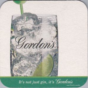Beer Coaster: Gordon's (Diageo USVI, United Kingdom of Great Britain ...