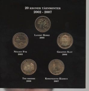 Moneda: Various Kroner (Mint set 2002-2007 - Tower coin set) (Dinamarca ...