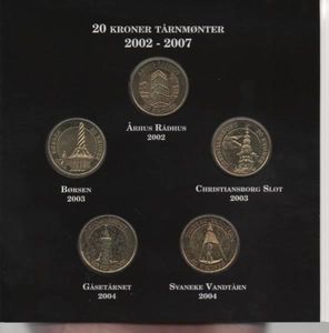 Moneda: Various Kroner (Mint set 2002-2007 - Tower coin set) (Dinamarca ...