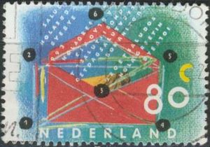 Stamp: Envelope (Netherlands(Letter Writing Campaign) Mi:NL 1489C,Sn:NL ...