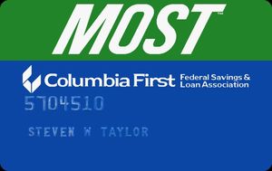 Cartões de bancos: Columbia First Federal ATM Card (Columbia First ...