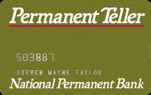 Bank Card: National Permanent Bank Permanent Teller (National Permanent ...