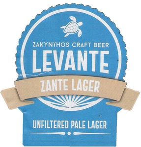 Drink Label: Levante, Zante Lager (Zakynthos Craft Beer, GreeceCol:GR ...