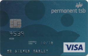 Bank Card: Permanent Tsb Visa (Permanent tsb, IrelandCol:IE-VI-0020 💳