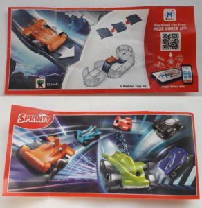 Meal Toy: Orange Car (Kinder Surprise, Worldwide) (Kinder - Sprinty ...
