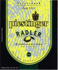 Drink Label: Piestinger Radler (Brauerei Piestinger, AustriaCol:AT-BEER ...