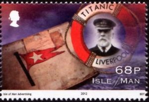 Stamp: Captain Edward Smith (Isle of Man(Centenary of the Sinking of ...