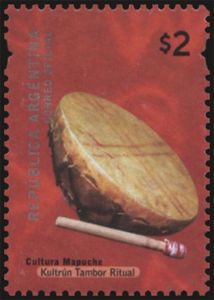 Sello: Mapuche culture, ritual drum (Argentina) (Archaeological ...