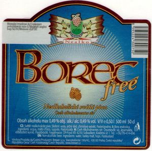Drink Label: P1-Borec Free (Pivovar Ježek Jihlava, Czech RepublicCol:CZ ...