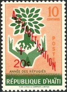 Stamp: Character of the World Refugee Year (Haiti(World Refugee Year) Mi:HT 621,Sn:HT B14,Yt:HT ...