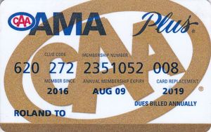Functional Card: AMA (Alberta Motor Association) (Car Assistance and ...
