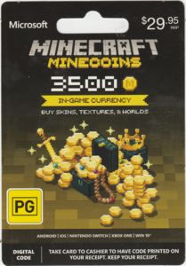 Gift Card: Minecoins 3500 (Microsoft, Australia(Minecraft) Col:AU-MICRO ...