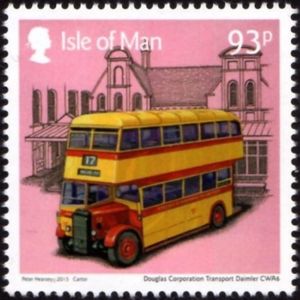 Stamp: Daimler CWA6 (Isle of Man(All Aboard Please! Manx Buses Part Two ...
