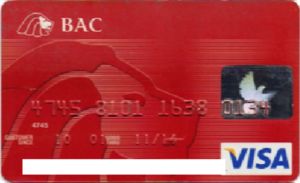 Tarjeta de Banco: Bac (BAC San Jose, Costa RicaCol:CR-VI-0004