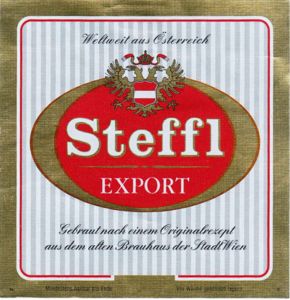Drink Label: Steffl Export (Brau Union Österreich AG, AustriaCol:AT ...