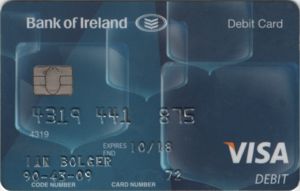Bank Card: Bank Of Ireland Visa Debit (Bank of Ireland, IrelandCol:IE ...