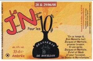 Drink Label: La JN (Brasserie de Bouillon, BelgiumCol:BE-BEER-023209