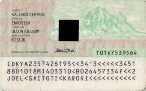 Functional Card: Kenya Identity Card. Jamhuri Ya Kenya - Republic of ...