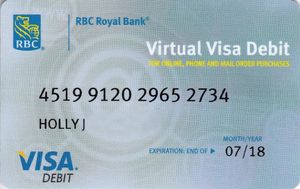 Bank Card: RBC Royal Bank - Virtual Visa Debit (Royal Bank of Canada ...