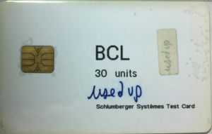Telefonkarte: BCL 30 units white card (Sankt Petersburg (all companies), Russland) (BCL - St ...