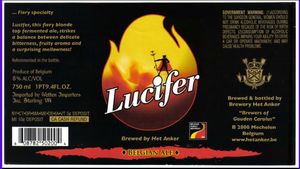 Drink Label: Lucifer Belgian Ale (Brouwerij Het Anker, BelgiumCol:BE ...
