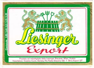 Drink Label: Liesinger Export (Brauerei Liesinger Wien /closed ...