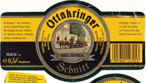 Drink Label: Ottakringer Schnitt (Ottakringer Brauerei AG, AustriaCol ...