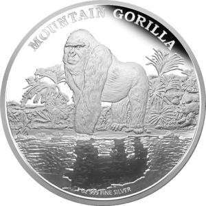 Coin: 2 Dollars (Mountain Gorilla) (Niue) (Numismatic Product ...