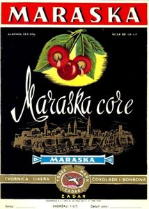 Drink Label: Marasca core (Maraska, YugoslaviaCol:YU-LIQ-000014