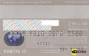 Bank Card: WORLD-Platinum (Fortis Bank, Türkiye (Turkey)Col:TR-MC-0338