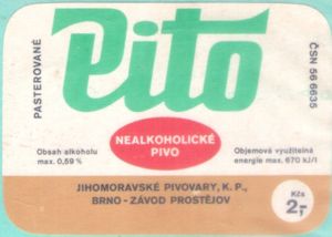 Drink Label: P4-Pito (Pivovar Prostějov /closed/, Czech RepublicCol:CZ ...