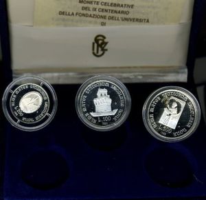 Coin: Various Lira (Proof set 1988 - 900th Anniversary of University of ...