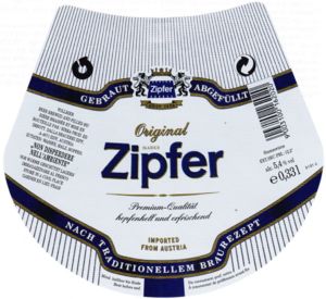 Drink Label: Zipfer Original (Brauerei Zipf, AustriaCol:AT-BEER-004734