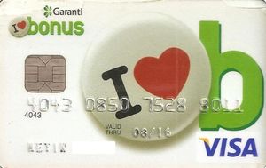 Bank Card: Garanti Bonus (Garanti Bankası, Türkiye (Turkey)Col:TR-VI ...