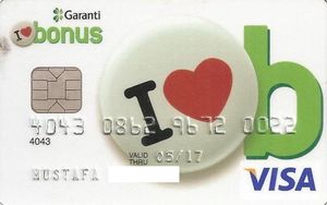 Bank Card: Garanti Bonus (Garanti Bankası, Türkiye (Turkey)Col:TR-VI ...