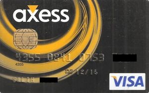 Bank Card: Axess (Akbank T.A.Ş., Türkiye (Turkey)Col:TR-VI-0378.01