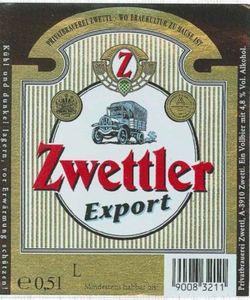 Drink Label: Zwettler Export (Privatbrauerei Zwettl, AustriaCol:AT-BEER ...