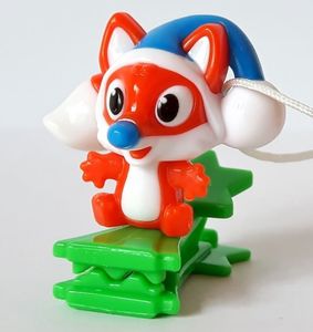 Meal Toy: Fox (Kinder Surprise, Europe) (Kinder - Christmas / Noel) Col ...