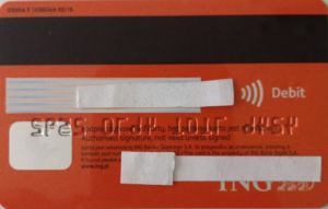 Bank Card: Turtle (ING Bank Śląski SA, PolandCol:PL-VI-0402