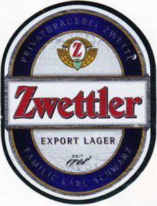 Drink Label: Zwettler Export Lager (Privatbrauerei Zwettl, AustriaCol ...