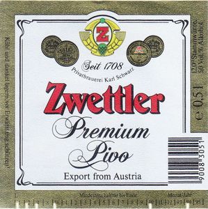 Drink Label: Zwettler Premium Pivo (Privatbrauerei Zwettl, AustriaCol ...