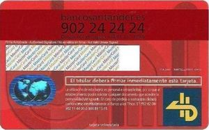 Bank Card: Santander (Banco de Santander, SpainCol:ES-MC-0111.04
