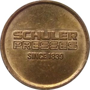 Token: Schuler Presses (Germany, Federal Republic(Machine Tokens) Col ...