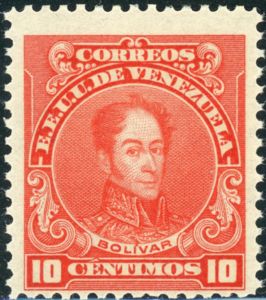 Stamp: Simón Bolívar (Venezuela(Simón Bolívar - Different Frames) Mi:VE 97a,Sn:VE 260,Yt:VE 135 ...