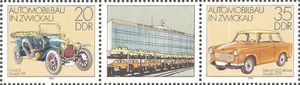 Stamp: Horch 8(1911)/Trabant 601S Deluxe(1978) (Germany, Democratic ...