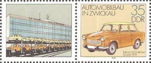 Stamp: Horch 8(1911)/Trabant 601S Deluxe(1978) (Germany, Democratic ...