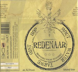 Drink Label: Redenaar (Brouwerij d'Oude Maalderij, BelgiumCol:BE-BEER ...