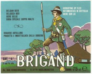 Etiqueta de bebida: Brigand (Brouwerij Van Honsebrouck, BélgicaCol:BE ...
