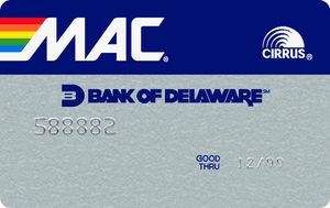 은행 카드: Bank of Delaware MAC Card (Bank of Delaware, 미국Col:US-GM-0251