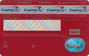 Tarjeta de Banco: Capital One 360 Debit Card 02 (Capital One, Estados ...